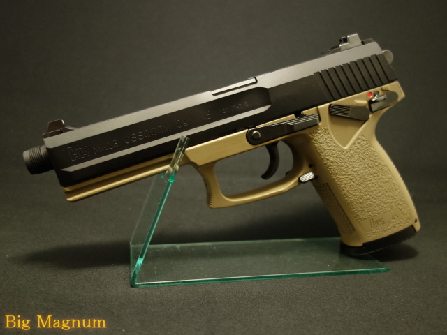 【KSC】MK23ソーコムピストル Co2 タンカラーABS